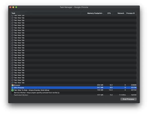 Memory Leak Issue In GPU Process Issue 13 Mantou132 Spotify Lyrics