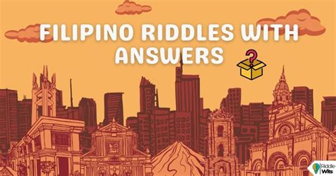 Best Filipino Riddles With Answers Riddle Wits