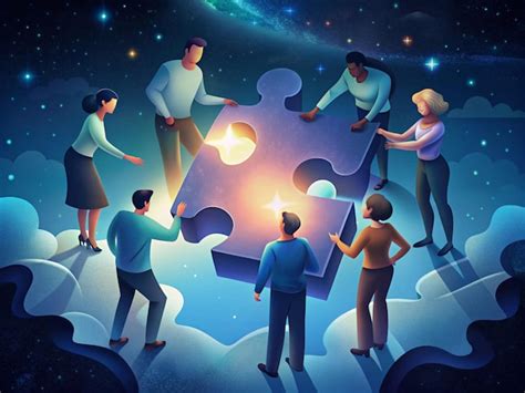 Teamwork Problem Solving Concept Puzzle Piece Idea Solution Illustration Premium Ai Generated