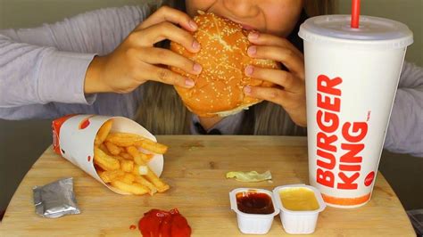 Asmr Burger King Whopper Fries And Chocolate Pie Eating Sounds