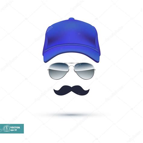 Cap Glasses And Mustache Vector Stock Vector Image By ©dimair 57468995
