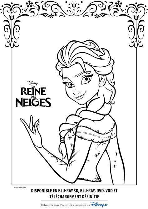 Disegno Gratuito Di Elsa Frozen Da Stampare E Colorare Pagine Elsa