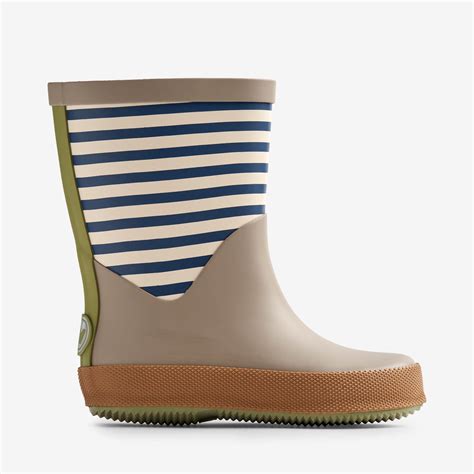 Rubber Boot Juno Blue Stripe Wheateu