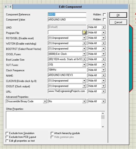 Arduino UNO Library For Proteus The Engineering Projects