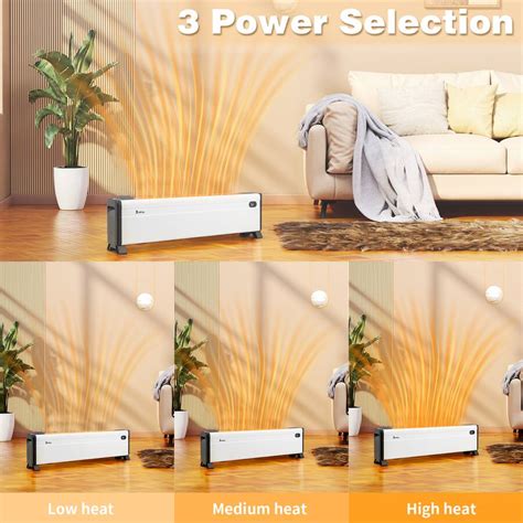Winado 32 Baseboard Heater 1500w Electric Baseboard Space Heater With