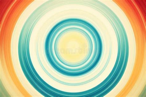 Colorful Concentric Circles Pattern Creating A Vibrant Abstract Design With Smooth Transitions