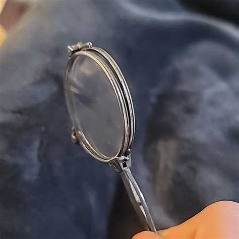 Antique Art Deco Lorgnette Opera Glasses Folding Spec Gem