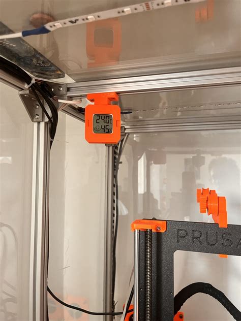 Digital Temperature And Humidity Sensor Mount Exploded View By Scott Gibb Download Free Stl
