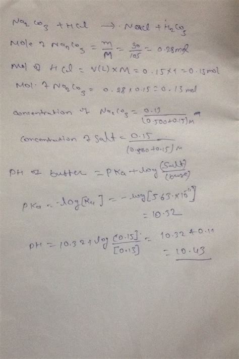 Calculate The Ph Of A Buffer Solution Prepared By Dissolving 30 Gof
