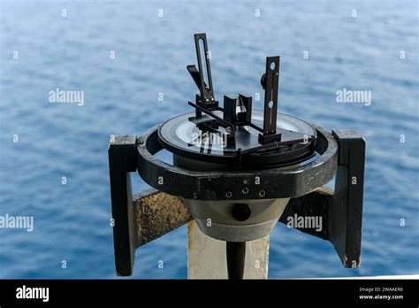 Azimuth Ring On Gyro Compass Direction Finder On The Navigational