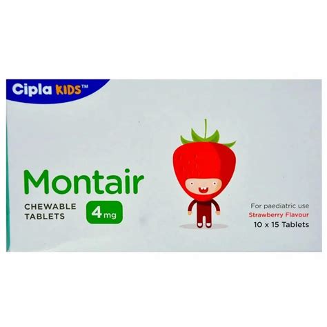 Montelukast Montair 4 Mg Tab At ₹ 245strip Montelukast Sodium Tablet