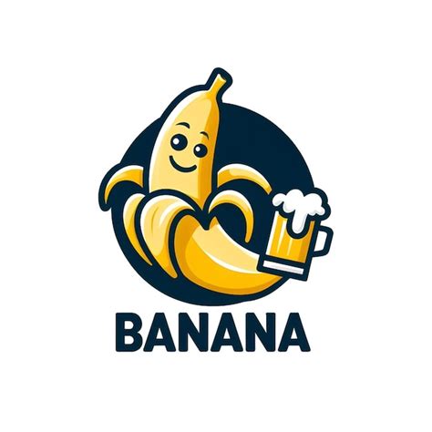 A Banana Holding A Beer Premium Ai Generated Image