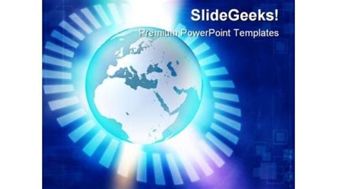 Binary Blue Earth Powerpoint Templates Slides And Graphics