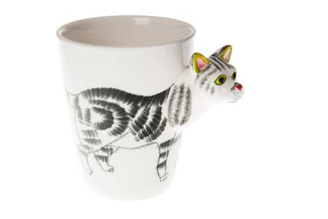 KUBEK PORCELANOWY Z UCHEM KOTA NA PREZENT KOTEM Home Home Sklep