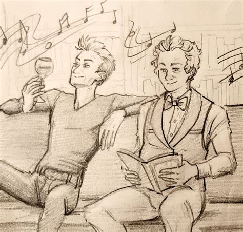 My Sweaty Drawings Good Omens Book Lullabies Comic Illustration