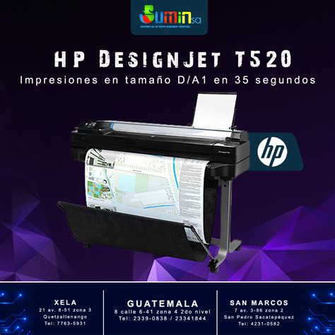 Plotter Hp Designjet T520 El Plotter Guatemala Facebook