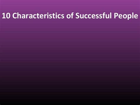 Characteristics Of Successful Salespeople
