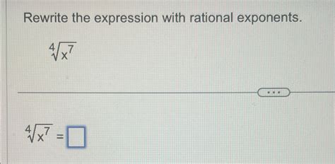 Solved Rewrite The Expression With Rational