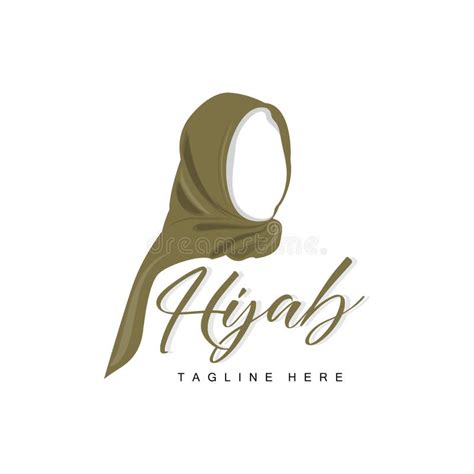 Hijab Logo Fashion Product Vector Brand Muslim Women Hijab Boutique