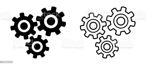 Gears 흰색 배경의 공학에 대한 스톡 벡터 아트 및 기타 이미지 공학 기계 부분 기어 기계 부분 Istock
