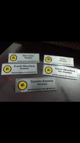 Multicolor Rectangular Name Badge For School At Rs 30 Piece In New
