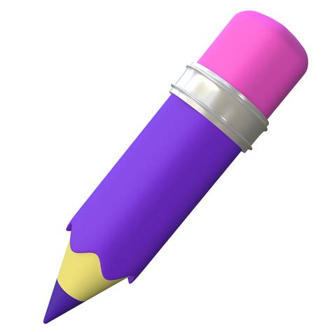 Stylized 3d Pencil Illustration 10998103 Png