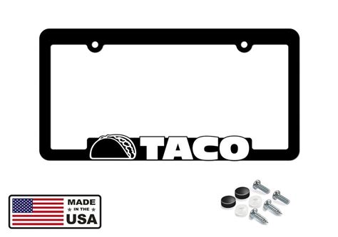 TACO License Plate Frame Toyota Tacoma Offroad Tacoma 4x4 Pro Sr5