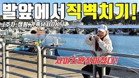 구멍치기 낚시의 계절이돌아왔어요 100 손맛보장 주차하고 바로낚시가 가능한 명당포인트 Youtube