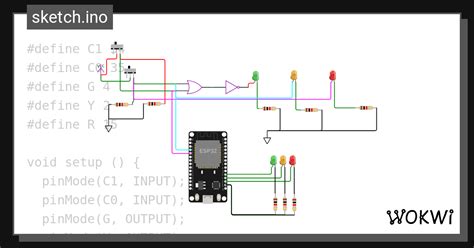 Alerta Do Cambio Do Carro Wokwi ESP32 STM32 Arduino Simulator