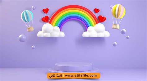 بکگراند معرفی محصول برای تبلیغ کالای کودکان آتیلا فایل