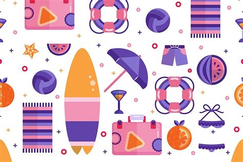 Summer Travel Kit Patterns Free Design Resources