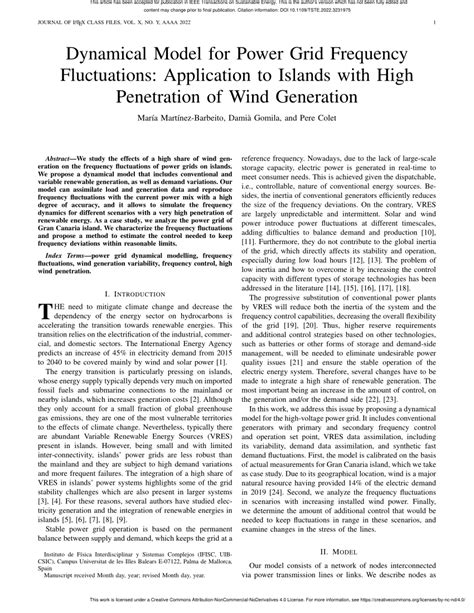 Pdf Dynamical Model For Power Grid Frequency Fluctuations