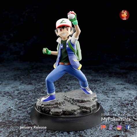 Estatua De Ash Ketchum Y Pikachu Modelo Prefabricado Edream Makers