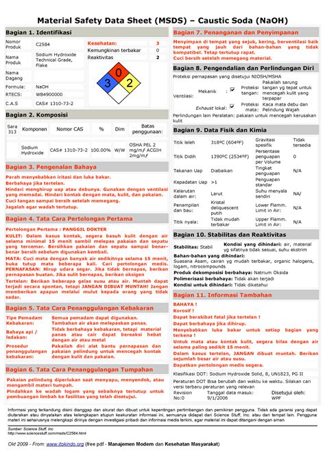 Sds Caustic Soda Naoh Pdf 57 Off Gbu