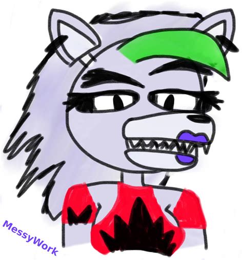 Old Roxanne Wolf Sketch By Messywork On Deviantart