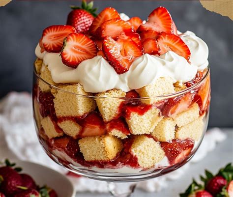 Strawberry Cheesecake Trifle Recipe Delice