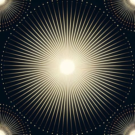 Seamless Tile Pattern Of Radiating Beams On A Light Show Background
