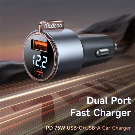 Jual Mcdodo Car Charger Mobil Dual Output Usb Pd Type C Fast Charging