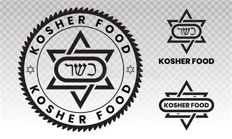 Kosher Certification Foods Stamp Label Sticker Or Flat Icons For Apps
