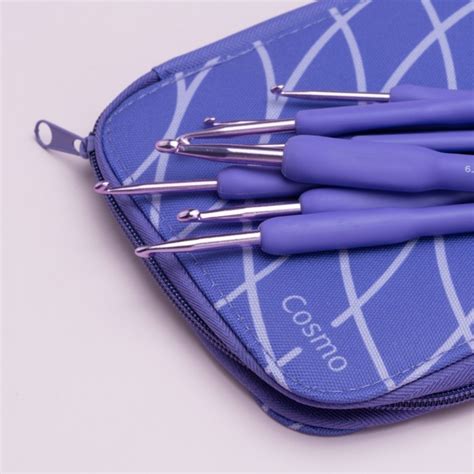 Cosmo Crochet Hook Set 9 Sizes Wisteria Crochet Hooks Hobbii