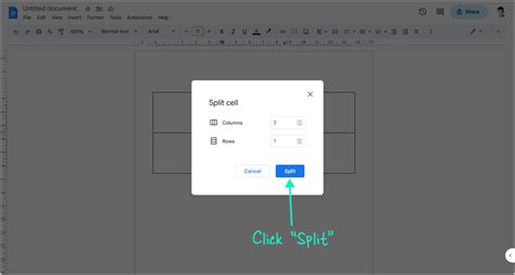 How To Split Cells In Google Docs