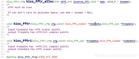 【kissfft】使用过程中的一些坑总结 Csdn博客