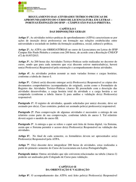 Regulamento Atpa Letras Ptb Pdf