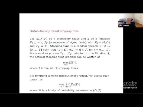 Free Video Stochastic Programming Approach To Optimization Under