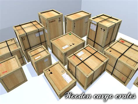 Wooden Cargo Crates 3d 산업도구 Unity Asset Store