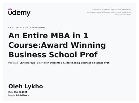 oleh lykho on linkedin mba business udemy education