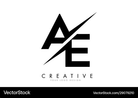 Letter Ae Simple Logo Icon Design Vector Stock Vector Illustration Of