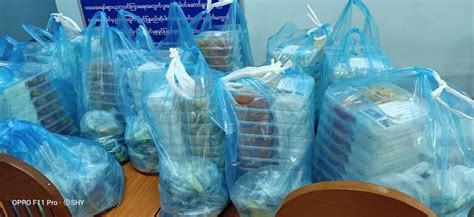 ကမာရွတ်မြို့နယ် သံပျင်ဆောင် Facility Quarantine Center သို့ စားသောက်ကုန