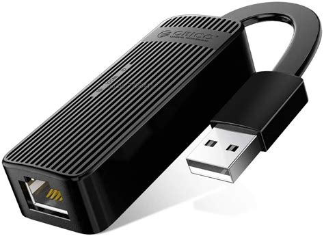 Orico Ethernet адаптер Usb 2 0 към мрежа Rj45 Lan 100 Mbps Мрежов
