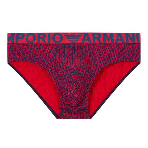 Emporio Armani Underwear엠포리오 아르마니 언더웨어 남성 풀 로고 패턴 브리프 Sivillage